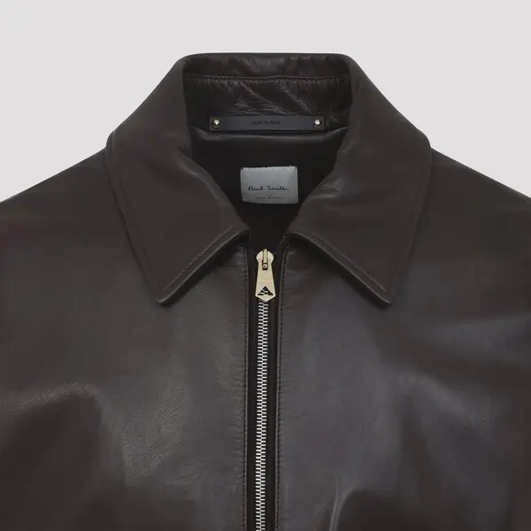 Paul Smith Regular Fit Leather Jacket