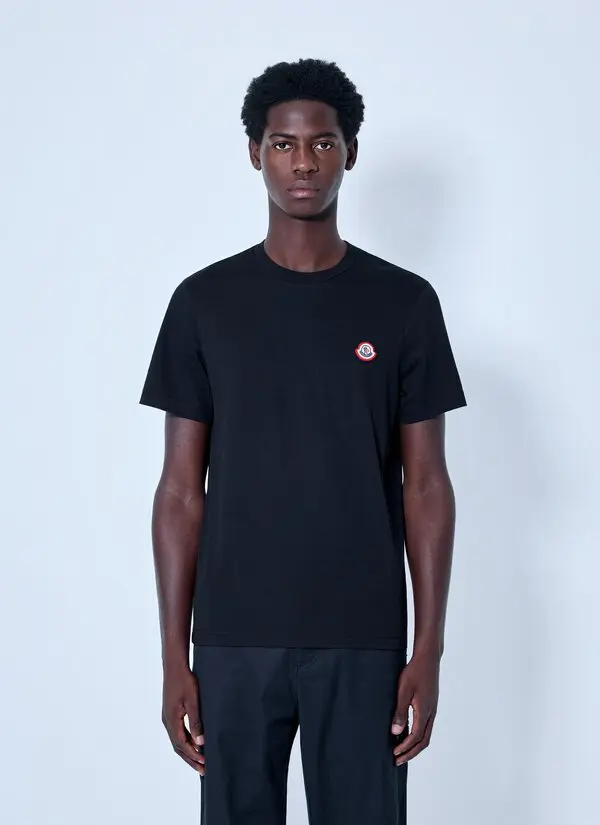 Moncler Logo Motif T-shirt - Black