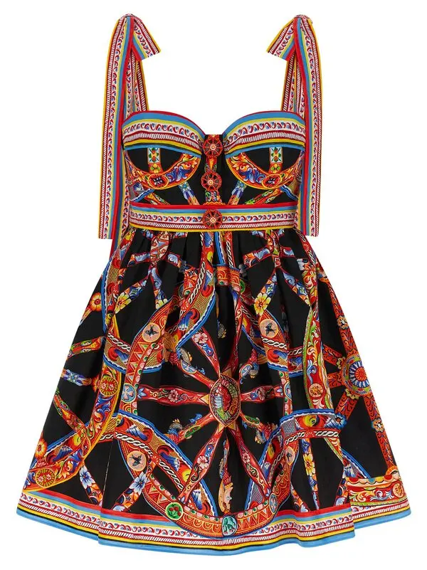 Dolce & Gabbana Carretto Mini Dress - Multicolor