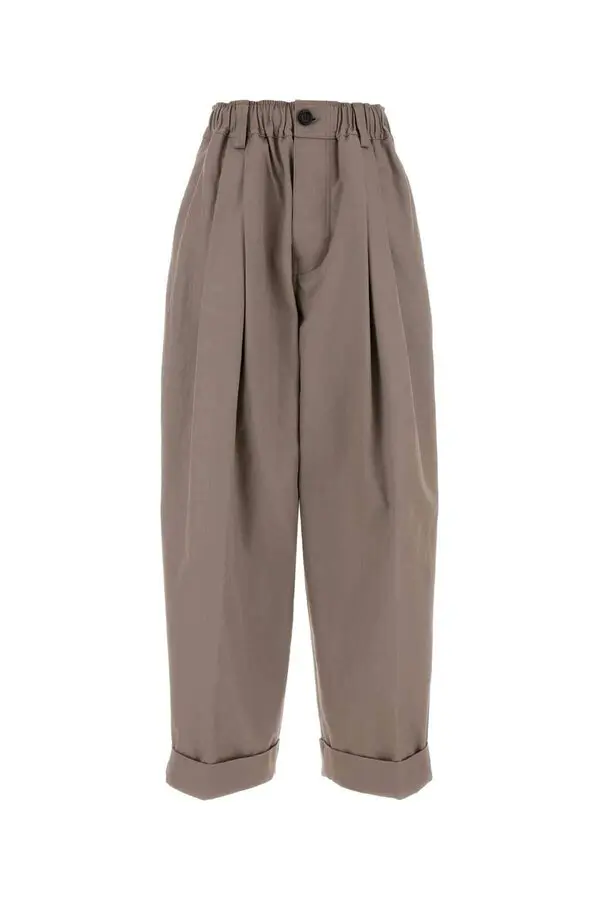 Marni Woven Cotton Trousers - Multicolor