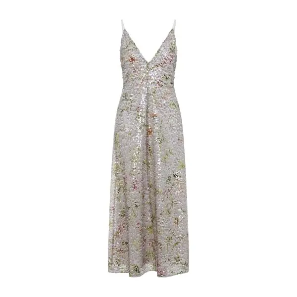 Alberta Ferretti Paillettes Long Dress - Multicolor