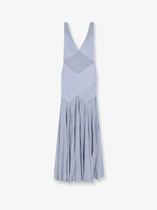SELF-PORTRAIT Jersey Maxi Dress - Blue