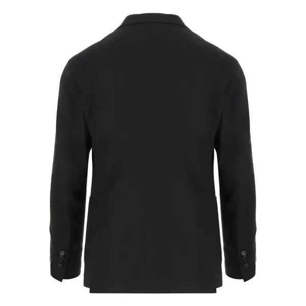 Tagliatore Classic Single-breasted Wool Blend Blazer - Black