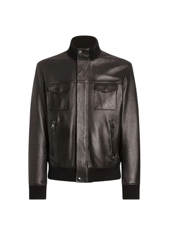 Dolce & Gabbana Lambskin Bomber Jacket