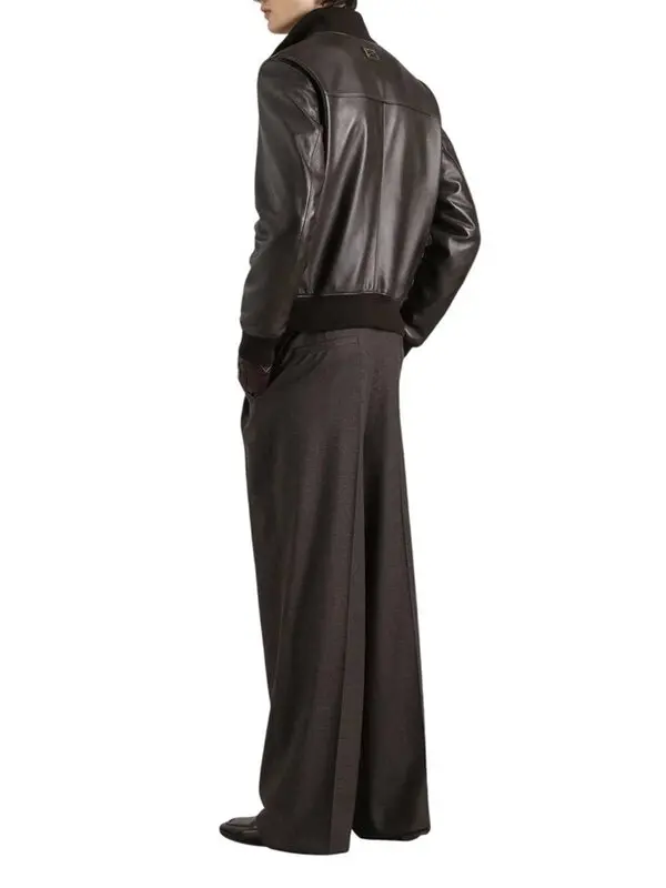 Dolce & Gabbana Lambskin Bomber Jacket