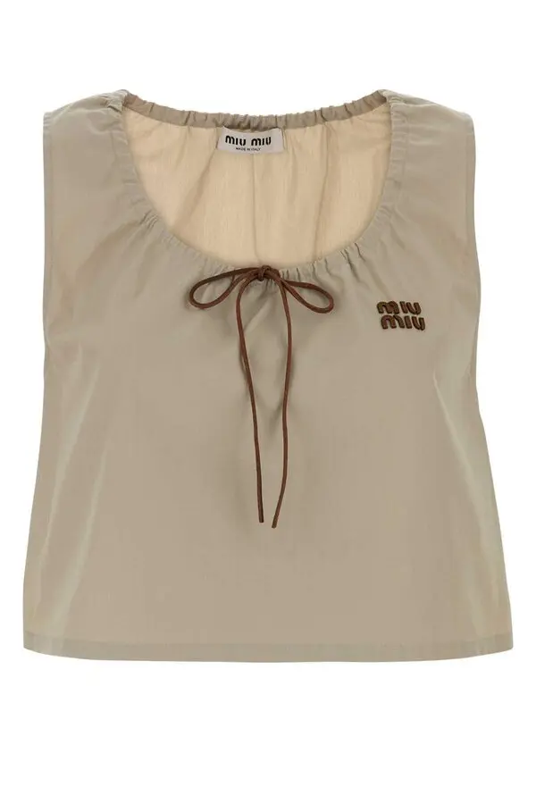 Miu Miu Panama Top - Brown