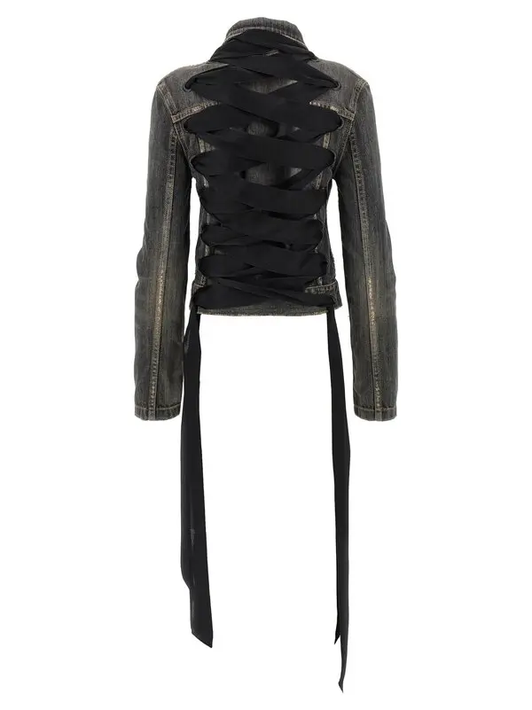 Balenciaga Lace Up' Denim Jacket