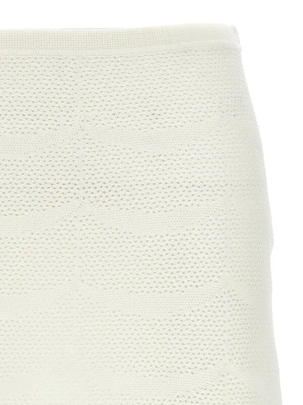 TOM FORD Crochet Mini Skirt - White