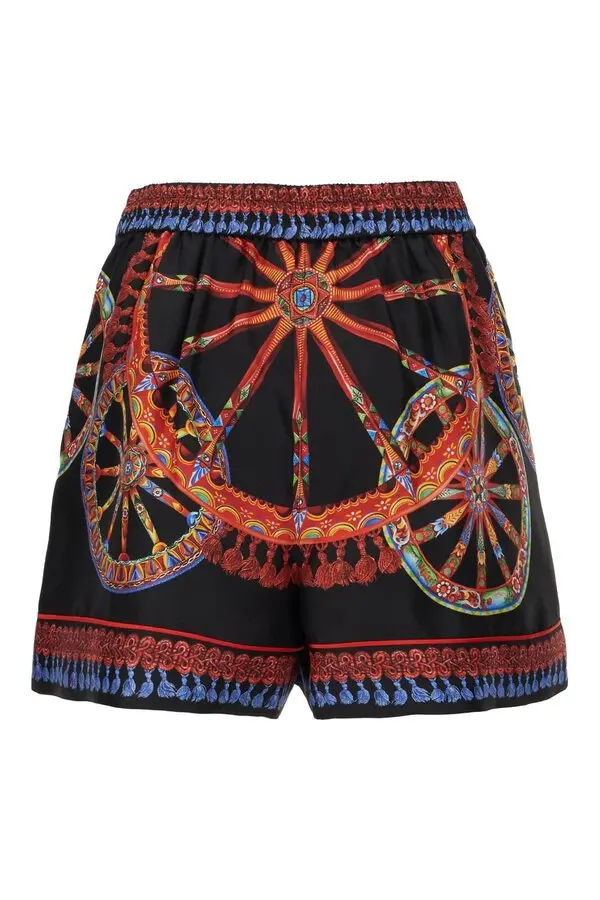Dolce & Gabbana Silk Shorts - Multicolor