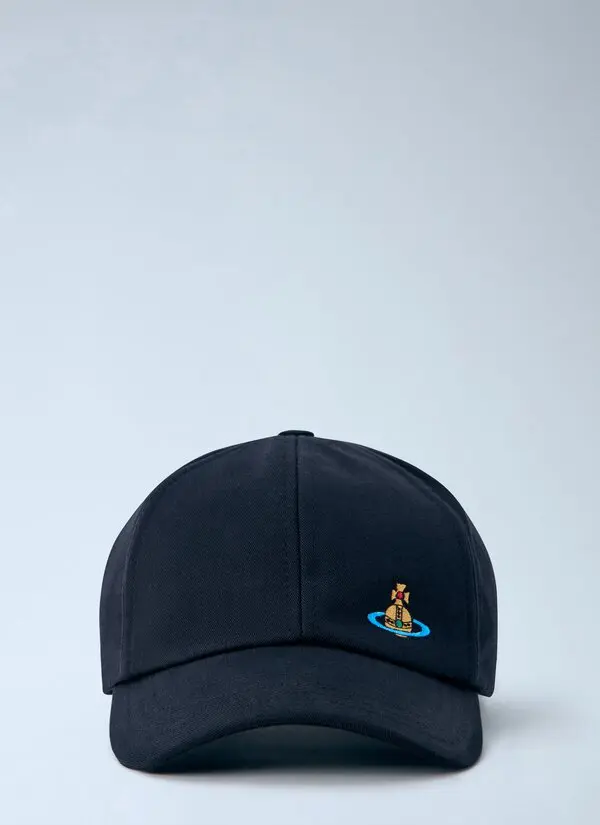 VIVIENNE WESTWOOD Cotton Baseball Cap - Black