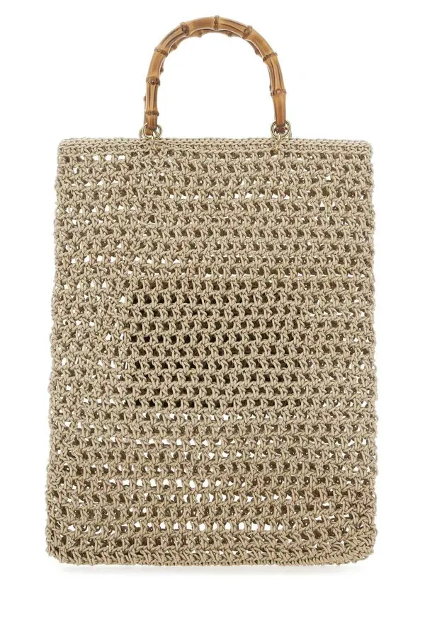 JIL SANDER Rope Medium Shopping Bag - Brown