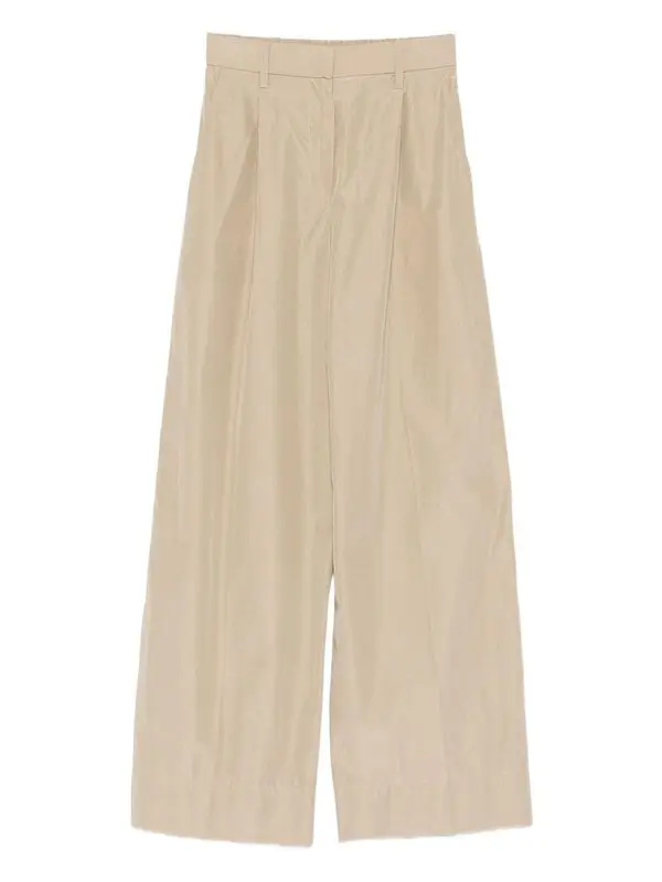 FORTE_FORTE Cotton Blend Trousers - Multicolor