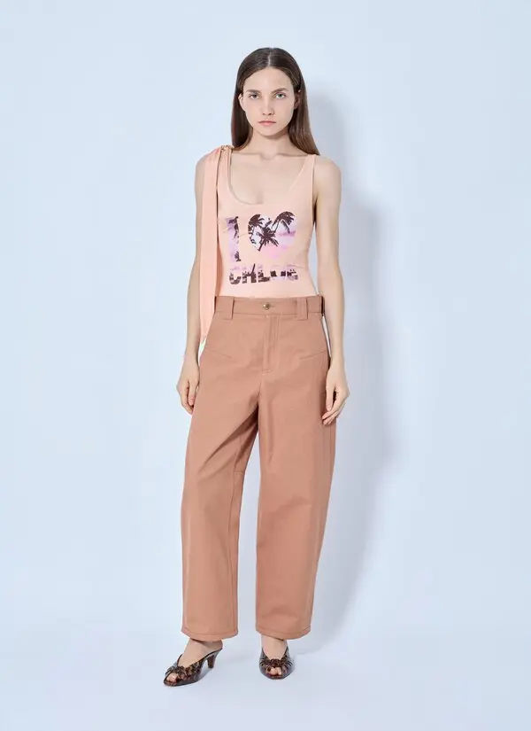Chloé Wide-leg Barrel Trousers