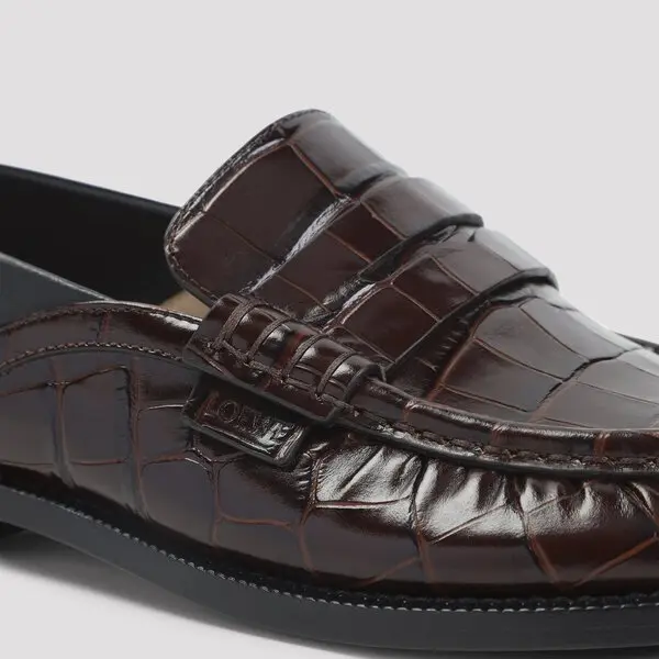 Loewe Campo Flap Back Loafers