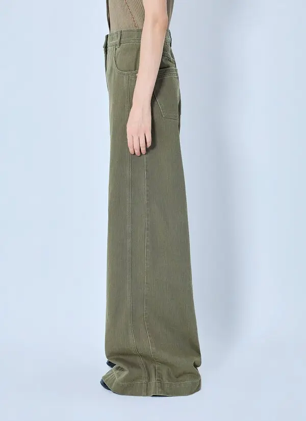 Max Mara Wide-leg Trousers - Green