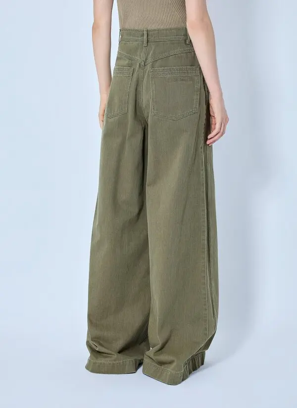 Max Mara Wide-leg Trousers - Green