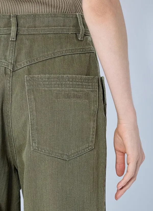 Max Mara Wide-leg Trousers - Green