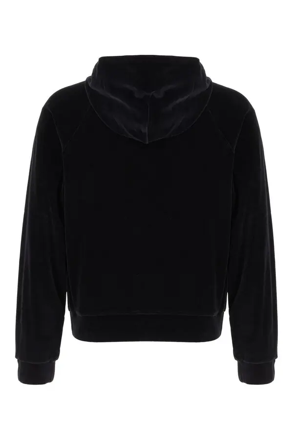 TOM FORD Velvet Zip-up Hooded Sweatshirt - Multicolor