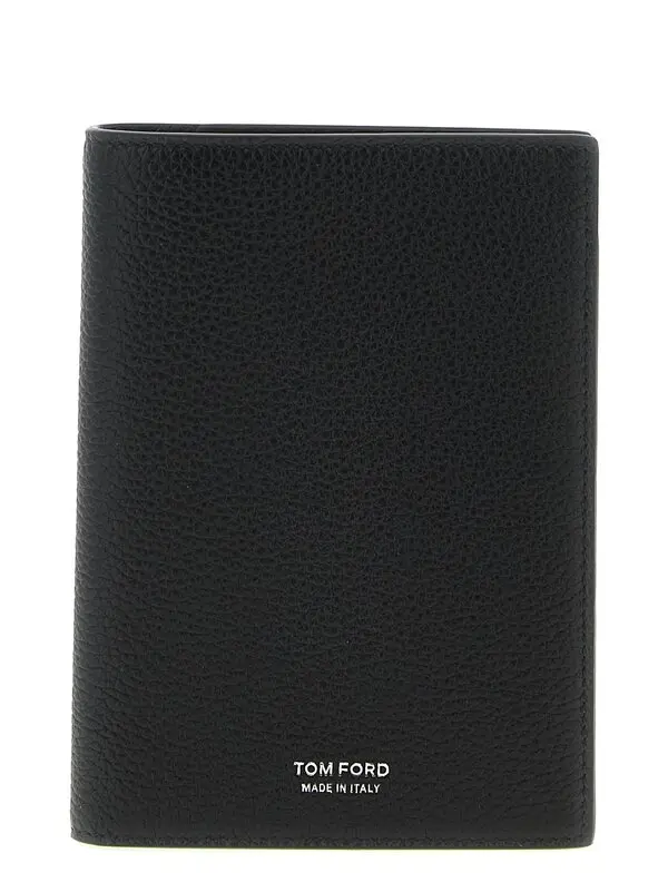 TOM FORD Hammered Leather Passport Holder