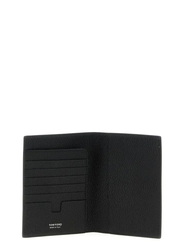 TOM FORD Hammered Leather Passport Holder