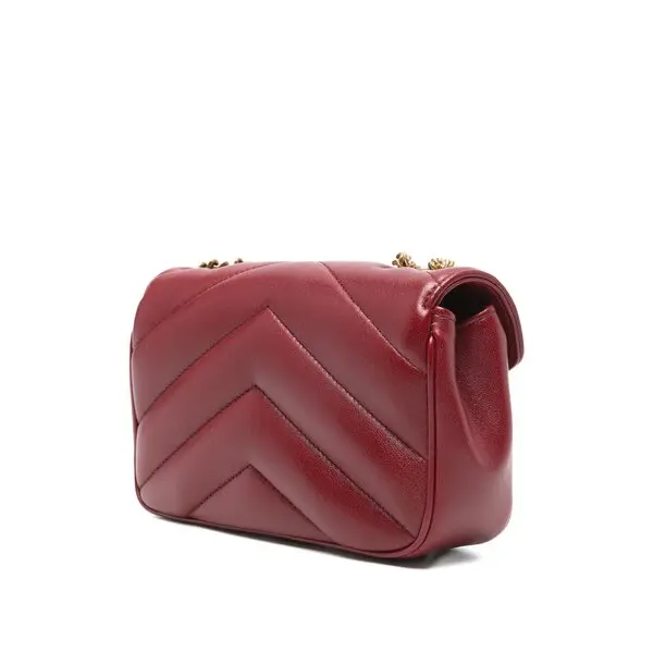 Saint Laurent Lambskin Mini Bag - Red