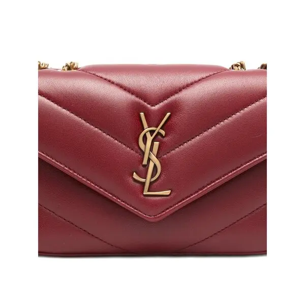 Saint Laurent Lambskin Mini Bag - Red