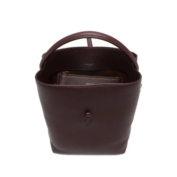 Saint Laurent Calf Leather Tote - Brown