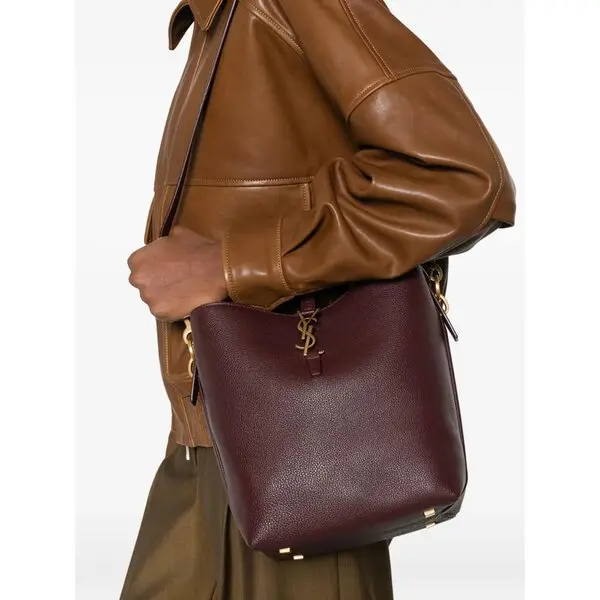 Saint Laurent Calf Leather Tote - Brown