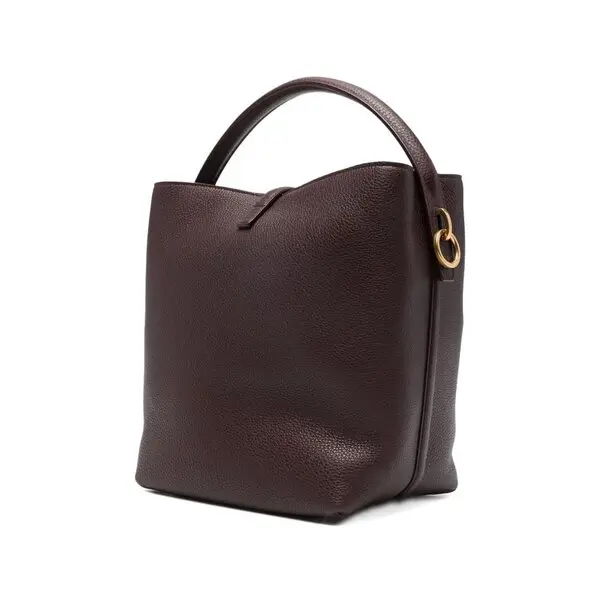Saint Laurent Calf Leather Tote - Brown