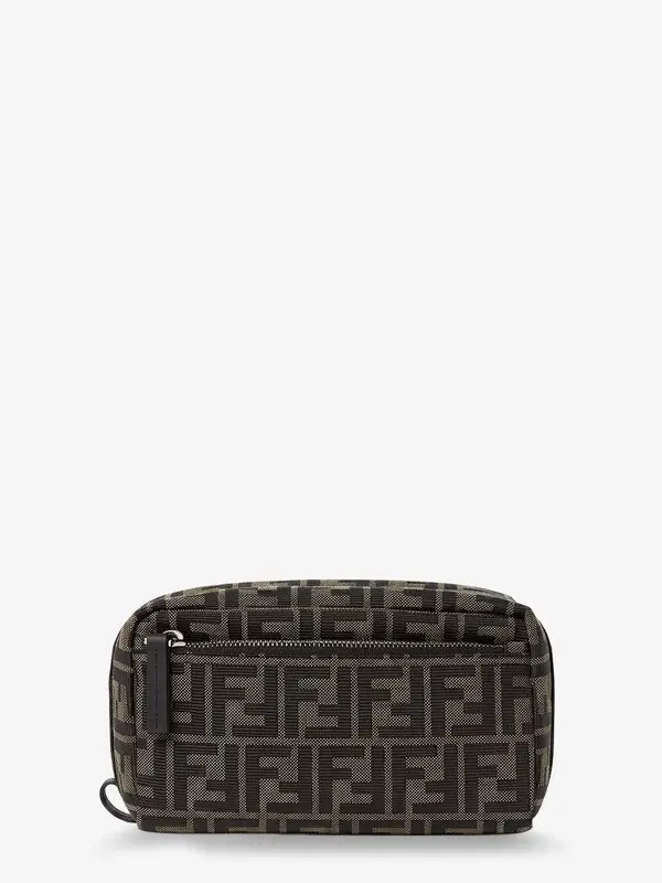 Fendi Ff Zucca Jacquard Fabric Clutch Bag