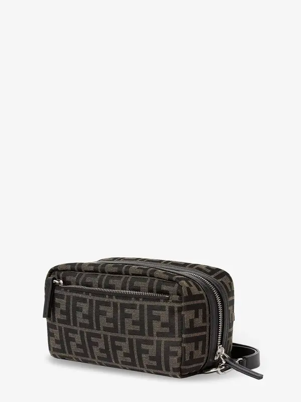 Fendi Ff Zucca Jacquard Fabric Clutch Bag