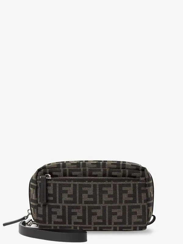 Fendi Ff Zucca Jacquard Fabric Clutch Bag - Multicolor