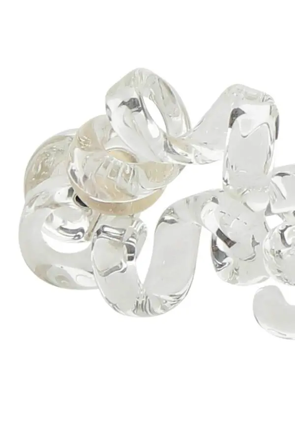 Bottega Veneta Glass Turn Earrings - White