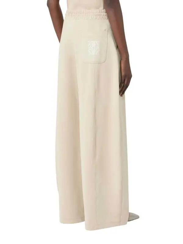 Max Mara Technical Cotton Jersey Barrel-leg Trousers Rock