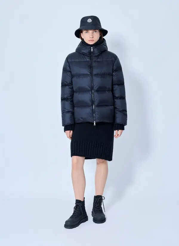 Moncler Feligule Hooded Short Down Jacket