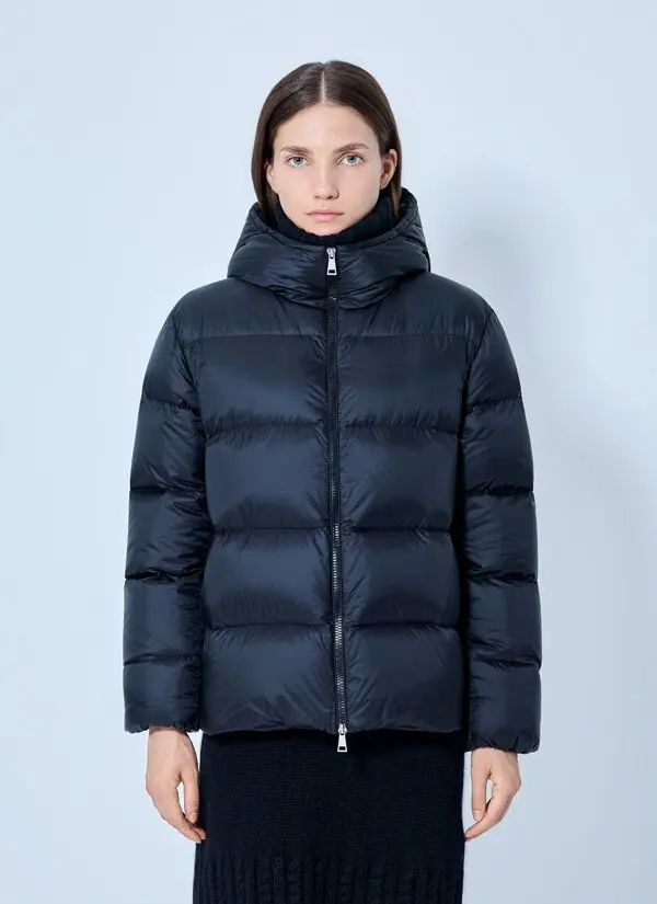 Moncler Feligule Hooded Short Down Jacket - Black