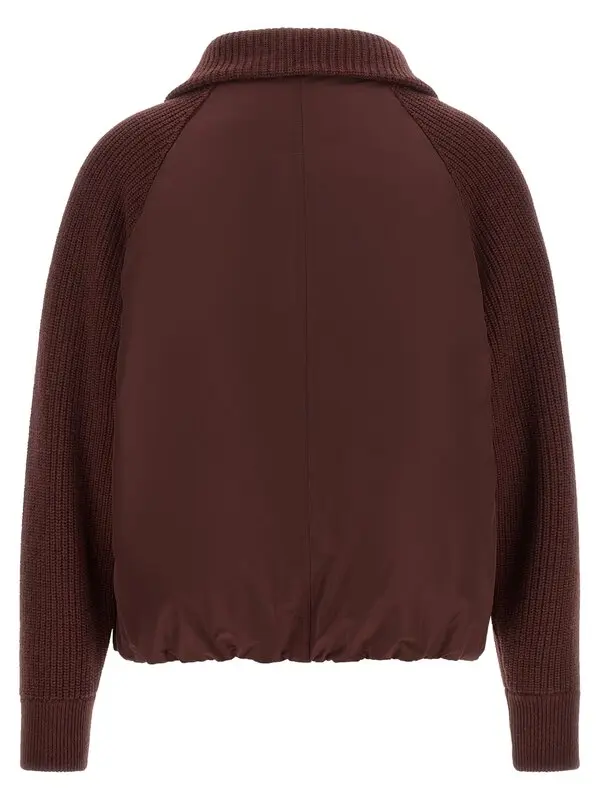 Brunello Cucinelli Shiny Zipper Pull' Down Jacket