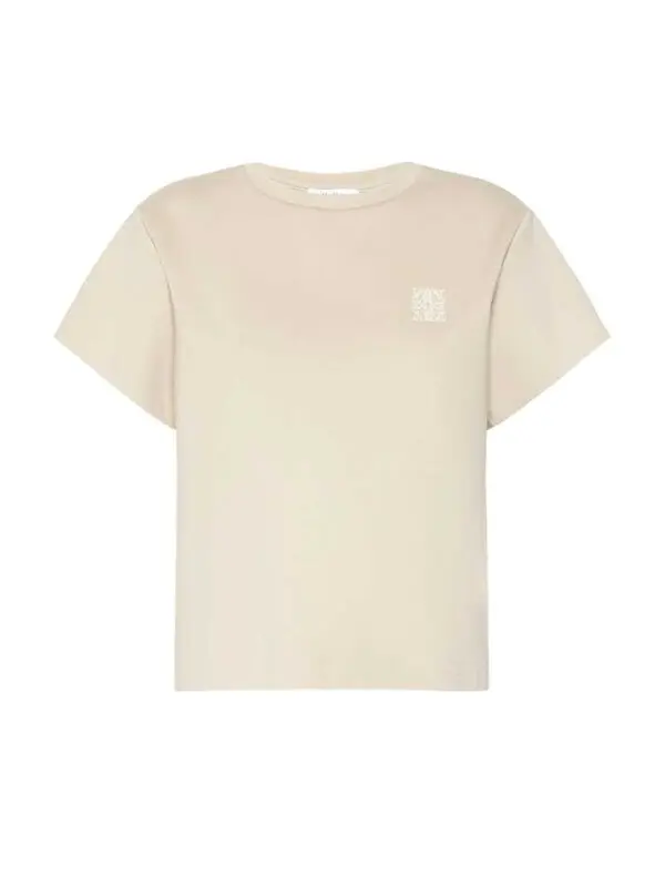 Max Mara Short-sleeved T-shirt With A Slightly Boxy Silhouette - Multicolor