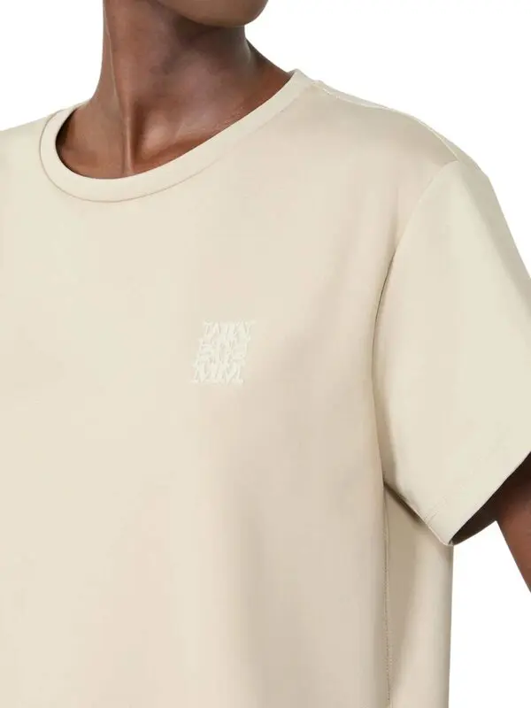 Max Mara Short-sleeved T-shirt With A Slightly Boxy Silhouette - Multicolor