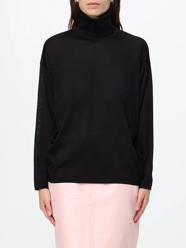Gucci Pure Silk Roll Neck Jumper - Black