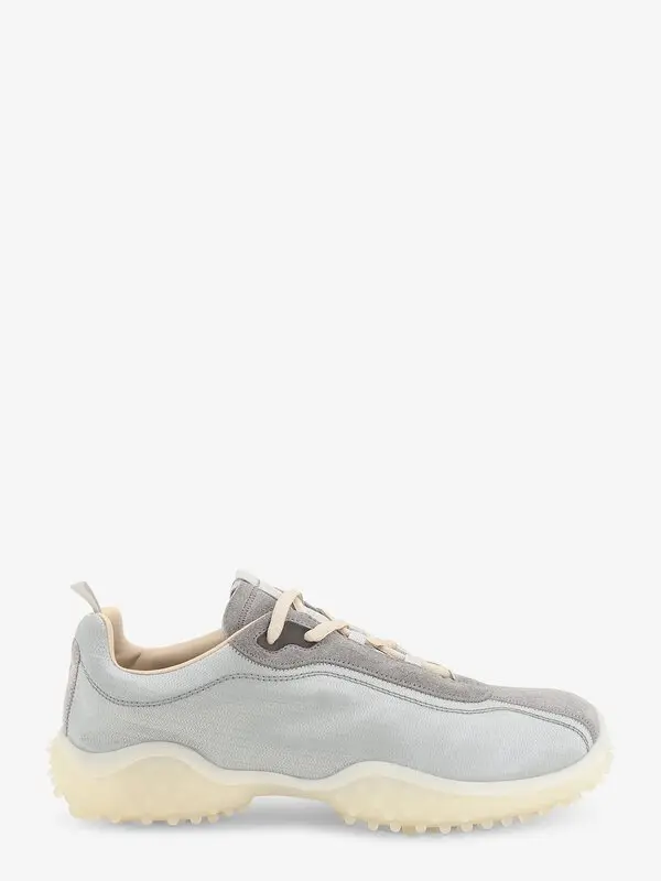 Miu Miu Nylon And Suede Sneakers With Embroidered Logo - Multicolor