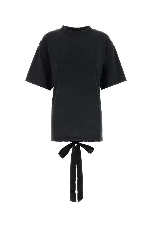Balenciaga Graphite Cotton T-shirt - Gray
