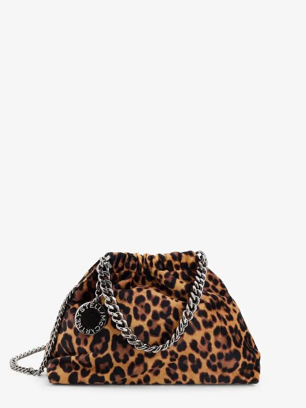 Stella McCartney Falabella Mini Leopard Print Velvet Crossbody Bag - Multicolor
