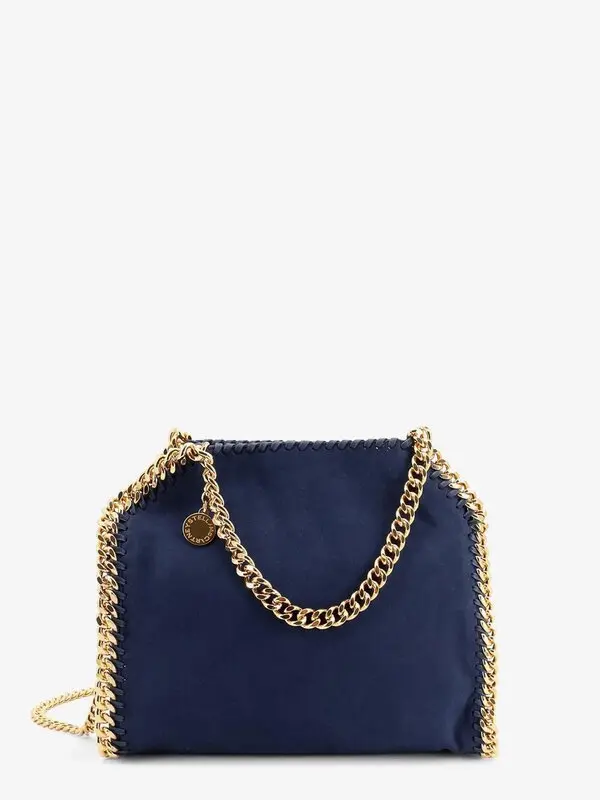 Stella McCartney Falabella Mini Velvet Crossbody Bag - Blue