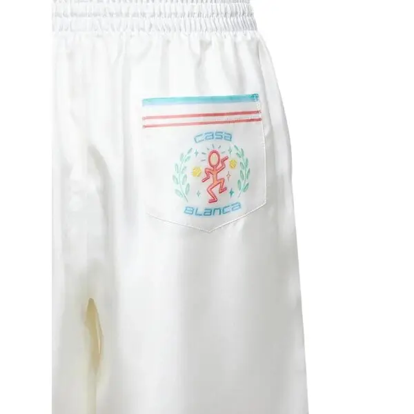 Casablanca Silk Track Shorts