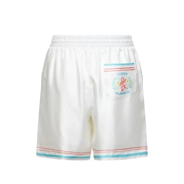 Casablanca Silk Track Shorts