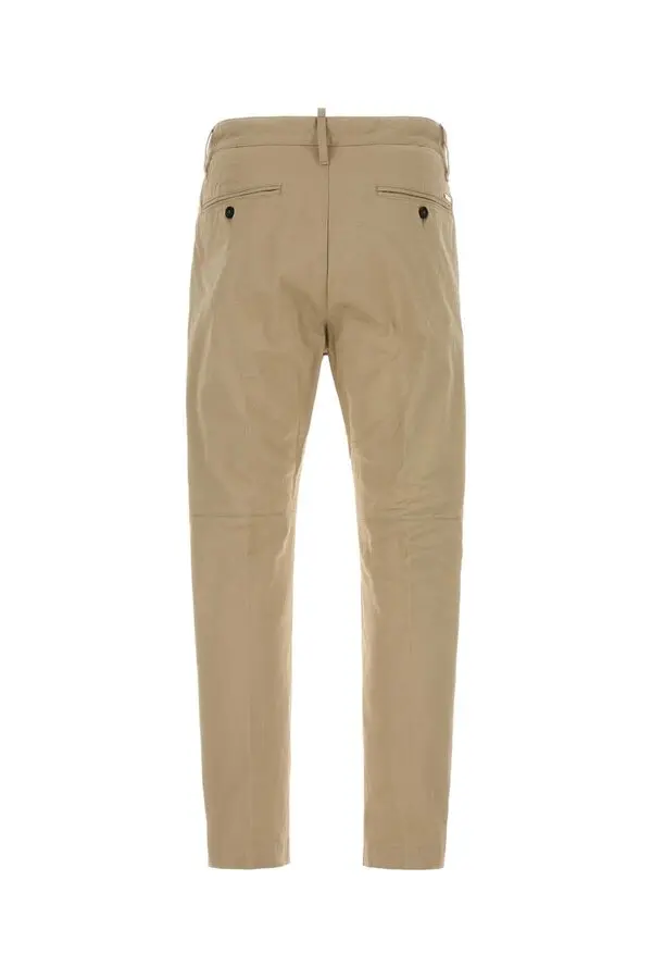 Dsquared2 Beige Stretch Cotton Chino Pant