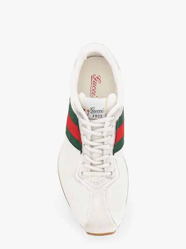 Gucci Tempo Mesh And Suede Sneakers With A Vintage Effect - Multicolor