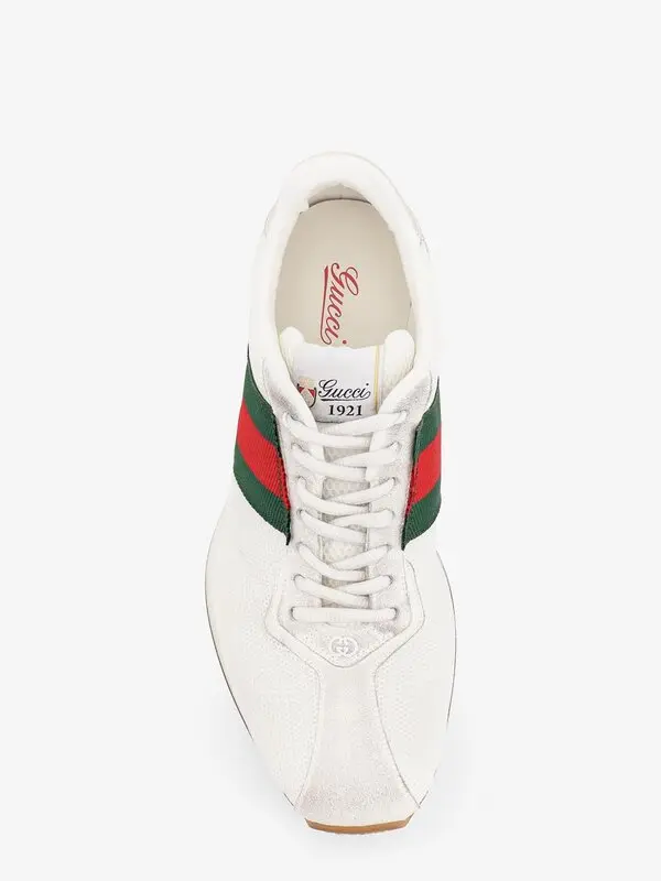 Gucci Tempo Mesh And Suede Sneakers With A Vintage Effect - Multicolor