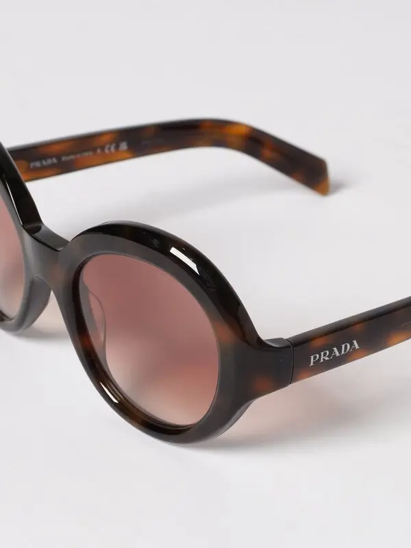 Prada Large Tortoiseshell Acetate Sunglasses - Multicolor